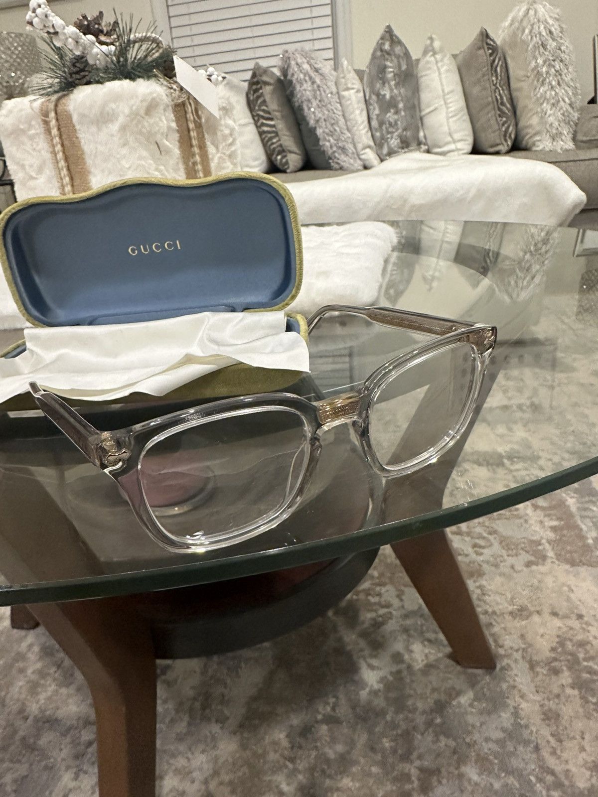 Gucci Gucci Transparent Square Glasses | Grailed