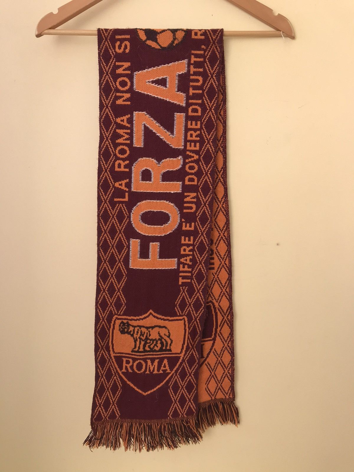Vintage Forza Roma vintage football soccer Blokecore fan skarf | Grailed