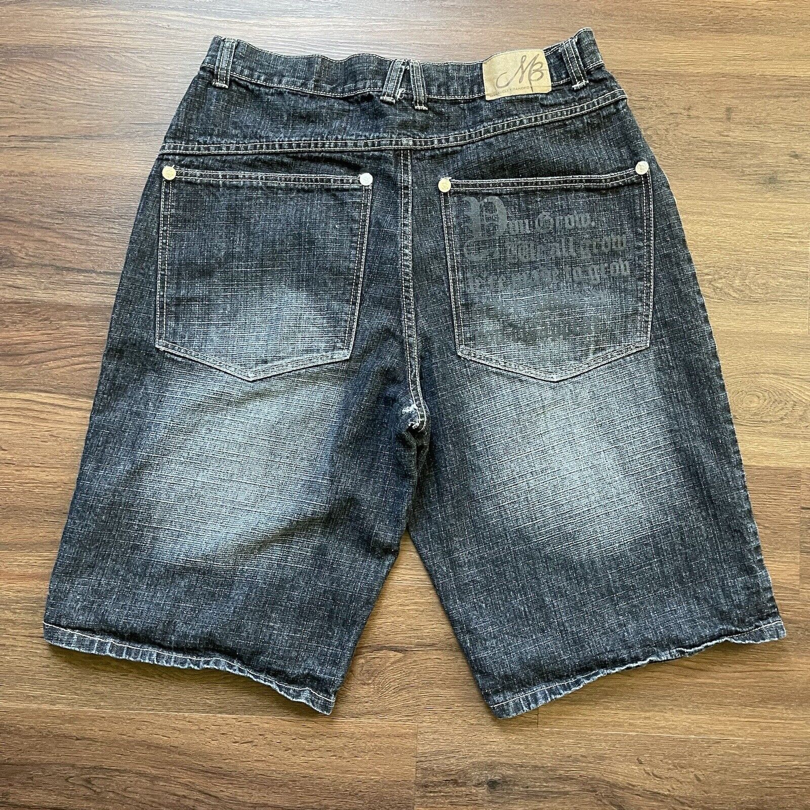 Makaveli VTG Makaveli Shorts Men 35 Jeans Wide Leg 2pac Tupac Jorts ...