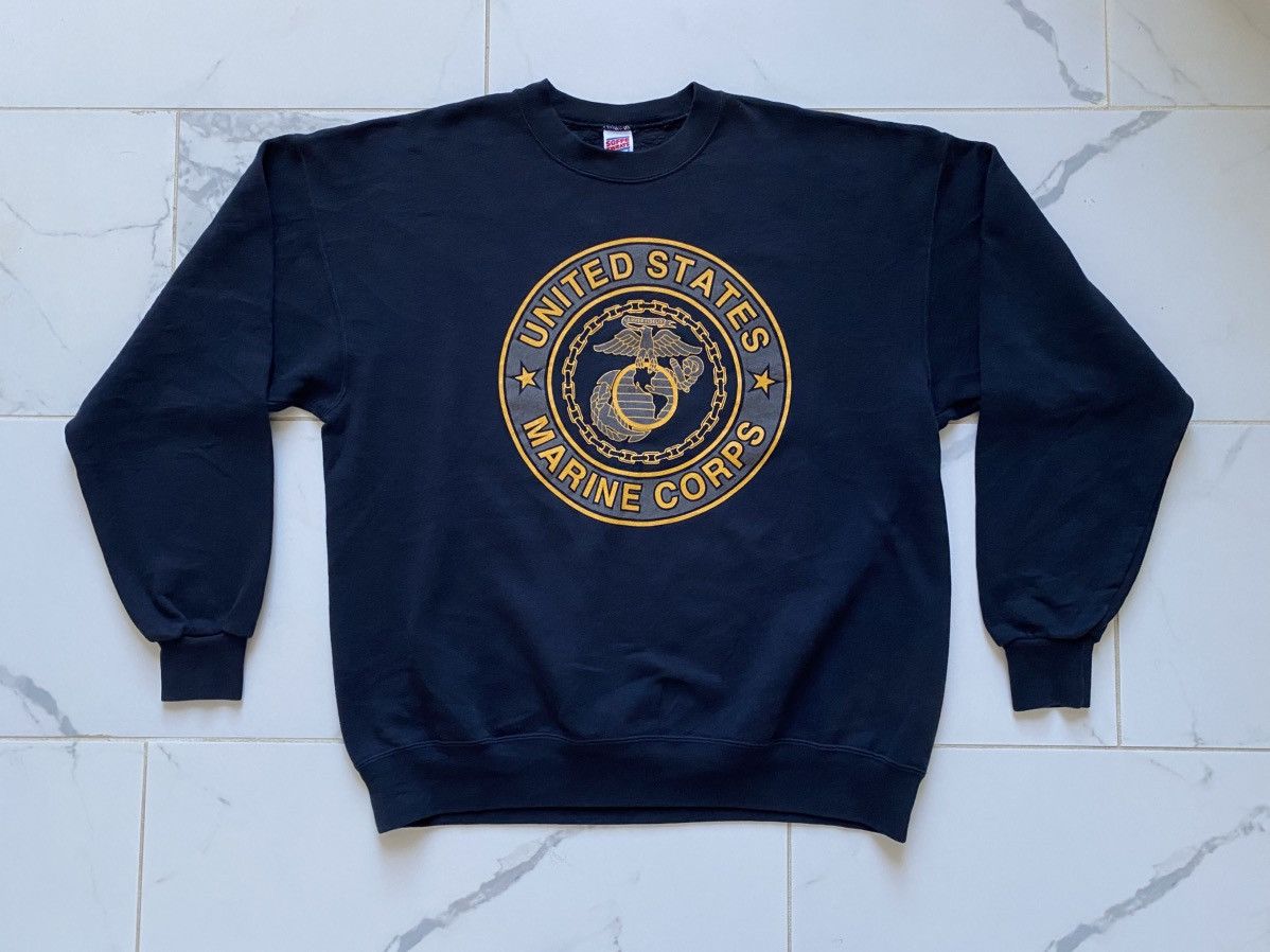 Usmc × Vintage Vintage 1980s 80s USMC US Marine Corps Crewneck ...