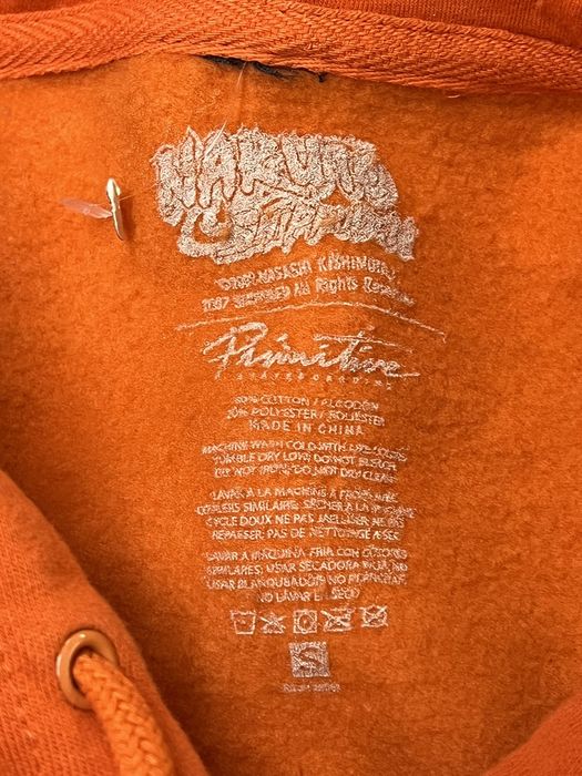Primitive Primitive Naruto Shippuden Anime Hoodie Adult Small Orange ...