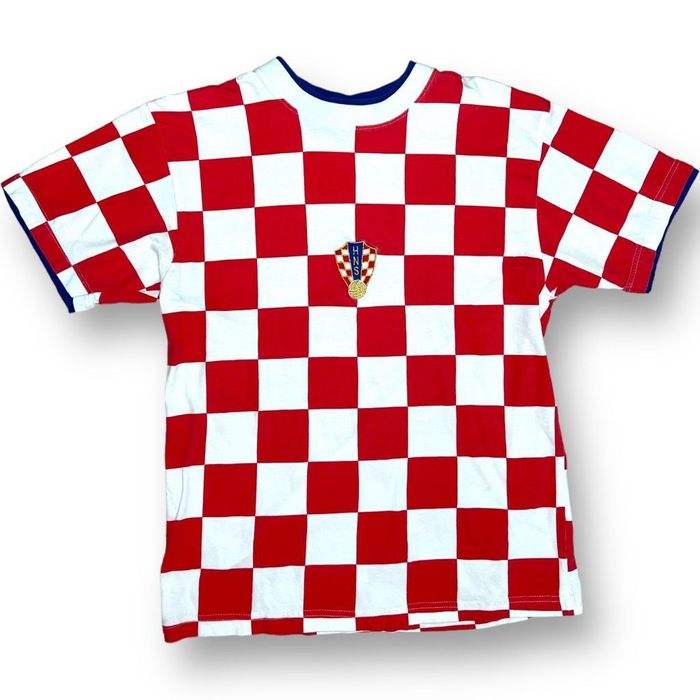 Vintage Vintage Valentino Sport Red & White Checkered T-Shirt, Mediu ...