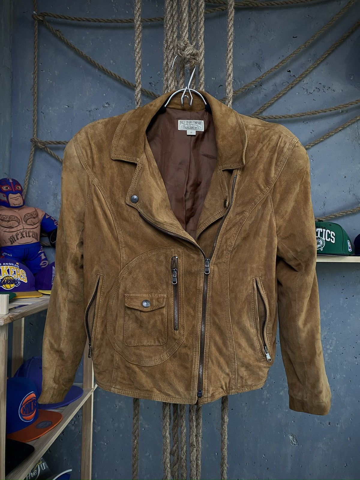 Ralph Lauren Polo Jeans Company Goat Suede Leather Biker Jacket | Grailed