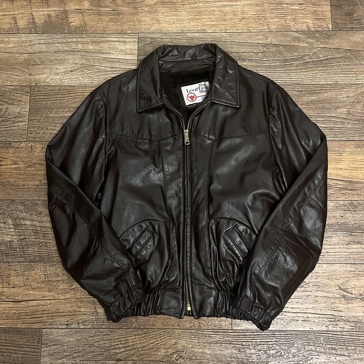 Sears Vintage 70’s Sears Leather Jacket with Fur Lining | Grailed