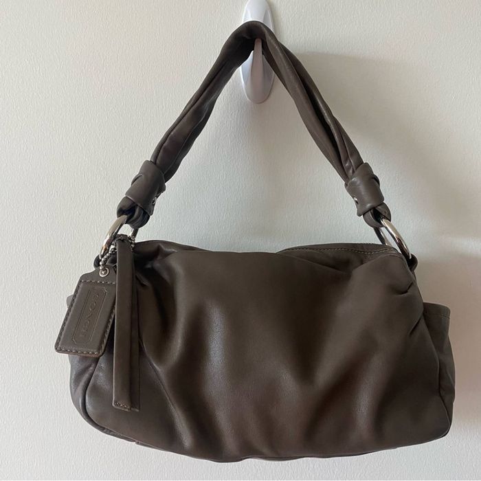 Coach NEW Coach Parker Leather Zip Shoulder Bag in Mushroom | Grailed