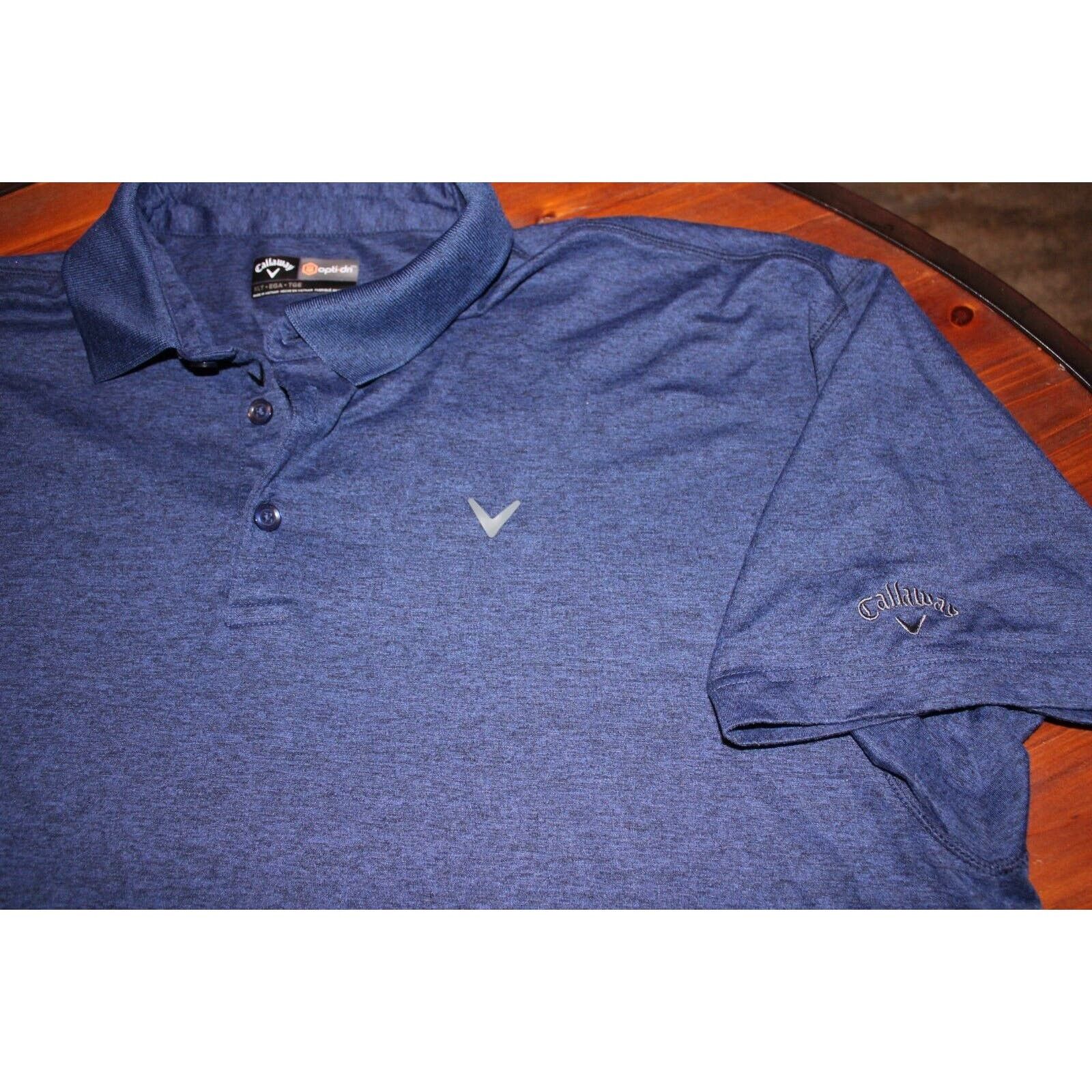 Callaway Calloway Opti-dri Navy Blue Golf/Sport/dry-fit Polo Shirt ...
