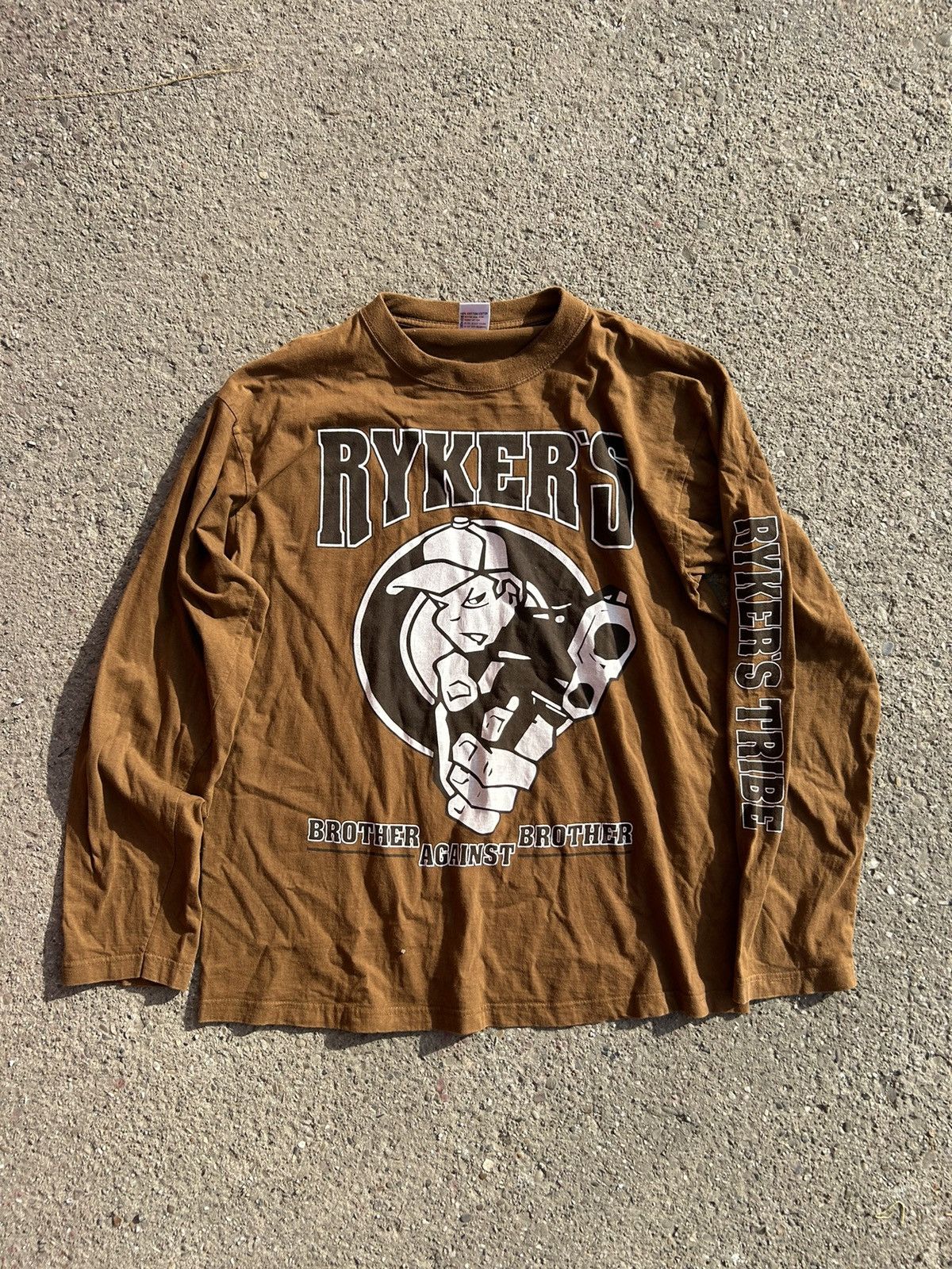 Vintage Rare ©1994 Ryker's "Brother Against Brother" Longsleeve | Grailed