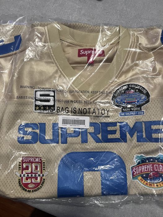 Supreme Ds supreme championships embroidered football jersey | Grailed