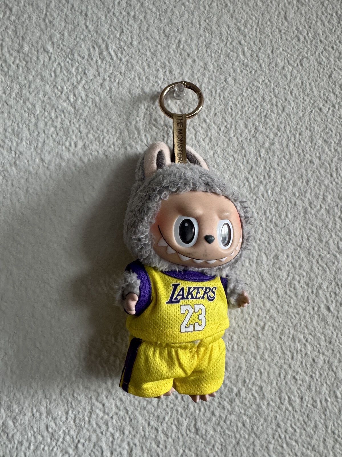 POP MART LABUBU MACARON Lakers LeBron James OUTFIT plush keychain | Grailed