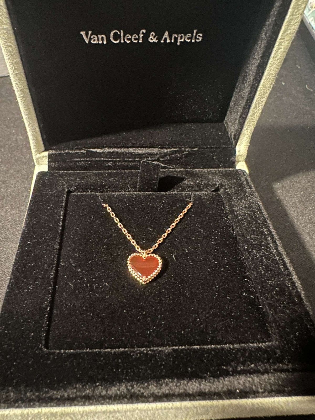 Van Cleef & Arpels Van Cleef Sweet Alhambra Heart Necklace | Grailed