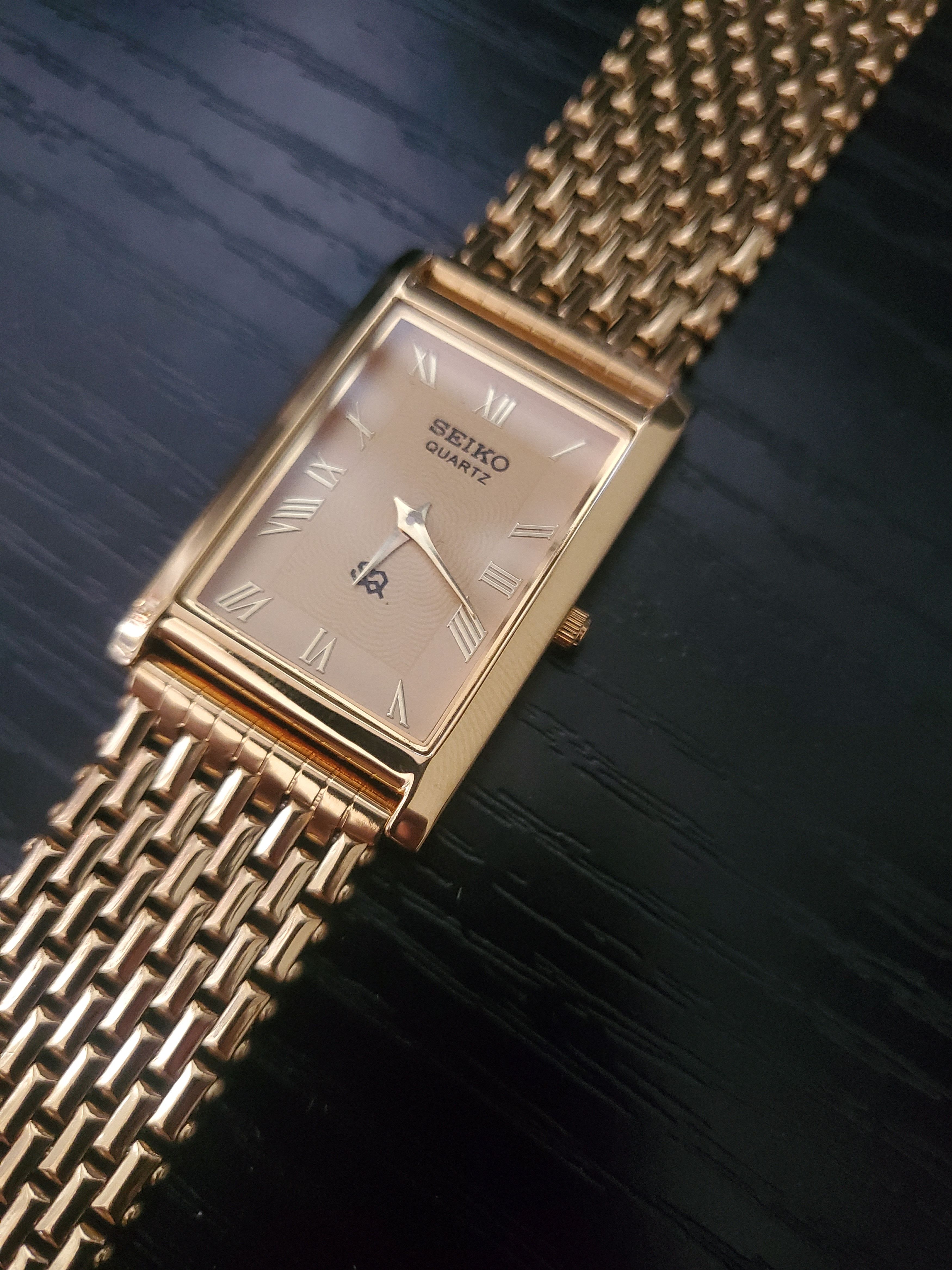 Seiko Seiko Slim SQ Large Tank Stainless Steel Men's Watch | Grailed