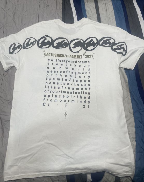 Travis Scott Cactus jack x Fragment collab t shirt | Grailed