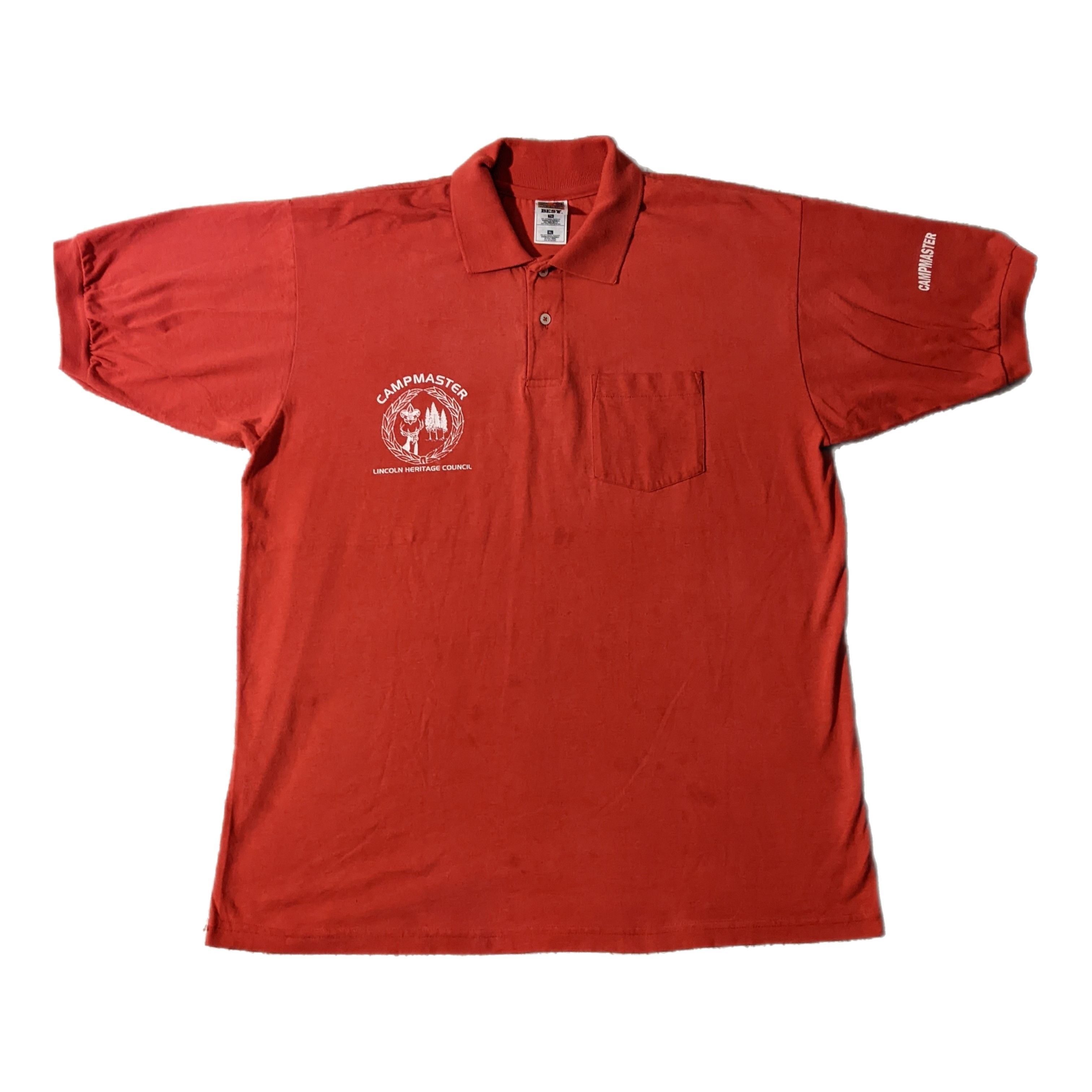 Vintage Vintage 90s CampMaster Lincoln Heritage Council Preppy Polo ...