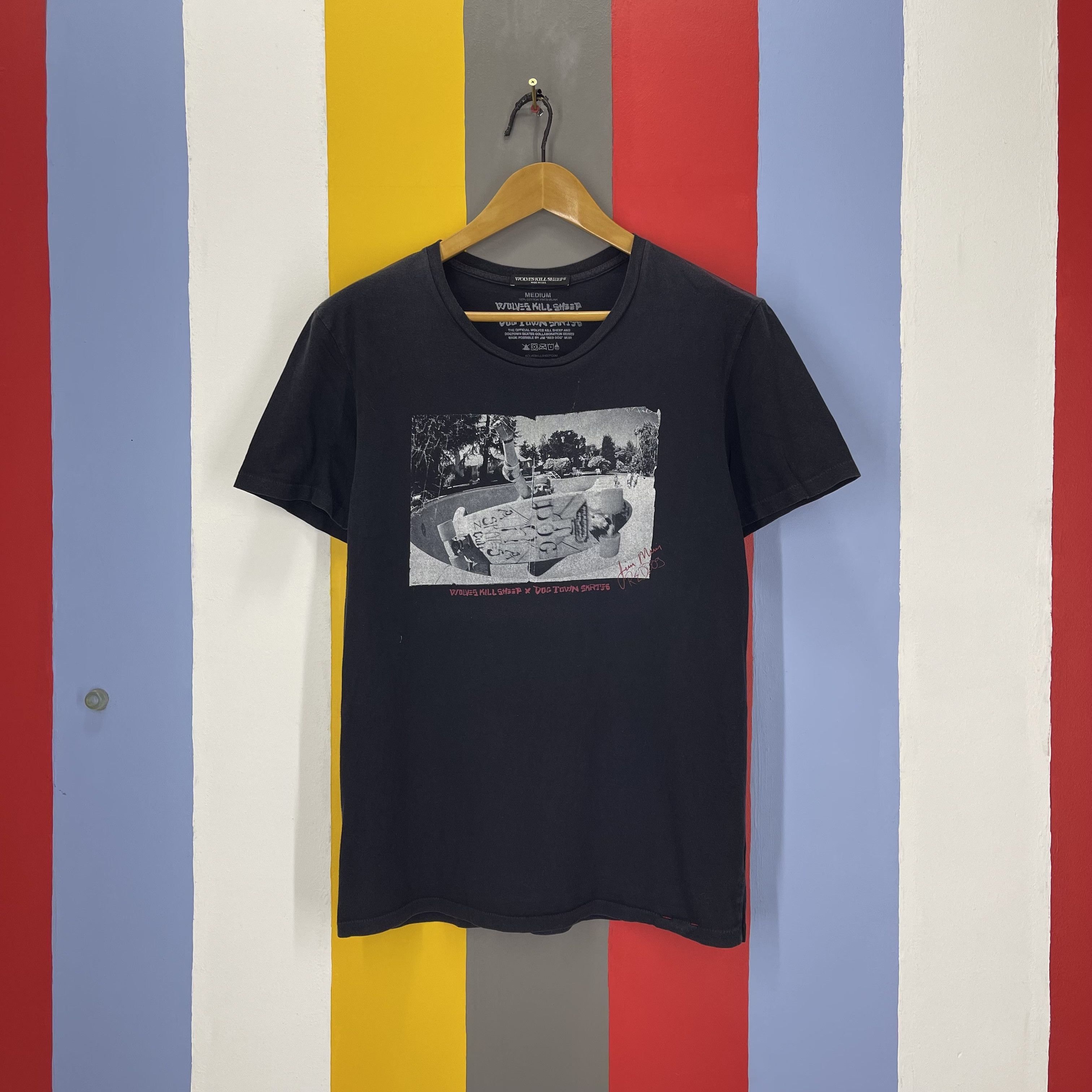 Dogtown × Rare JIM RED DOG MUIR x DOG TOWN SKATE T Shirt #1554/AZ | Grailed