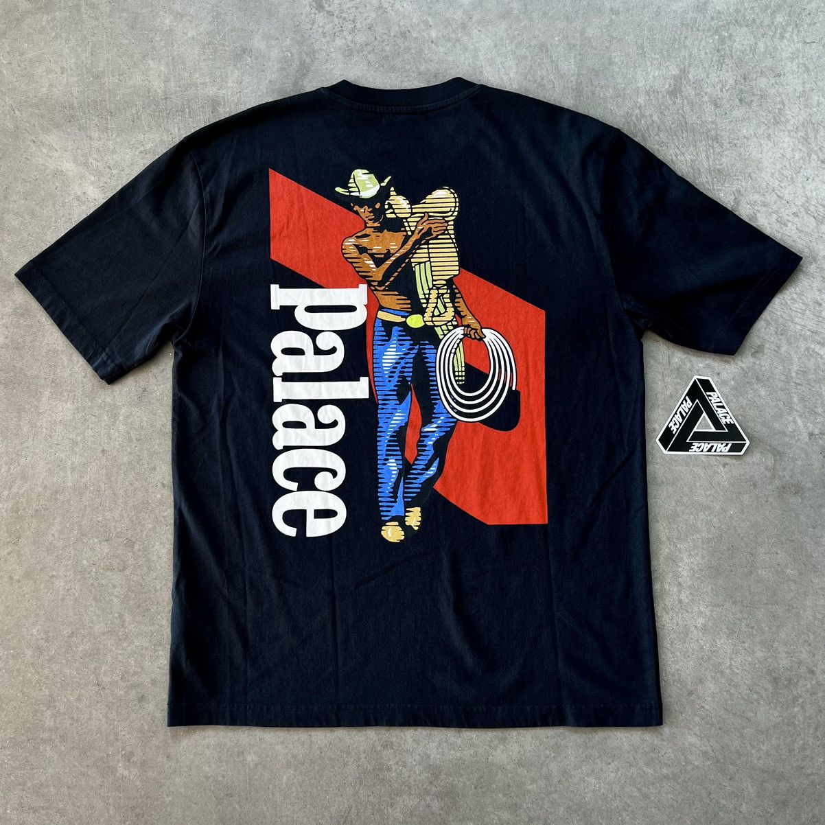 Palace Black PALACE SAVES - POCKET TEE | Grailed