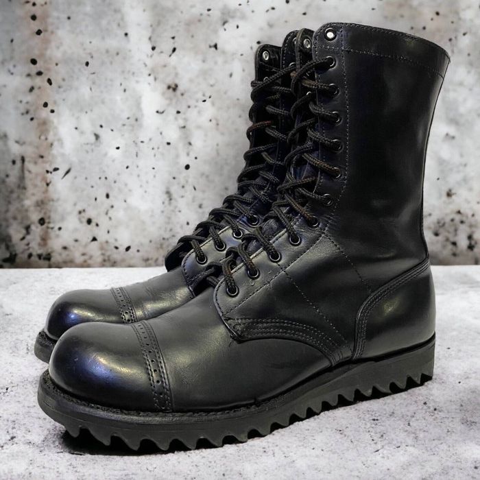 Vintage Corcoran Custom 1500 Side Zip Ripple Sole 10" Jump Boots | Grailed