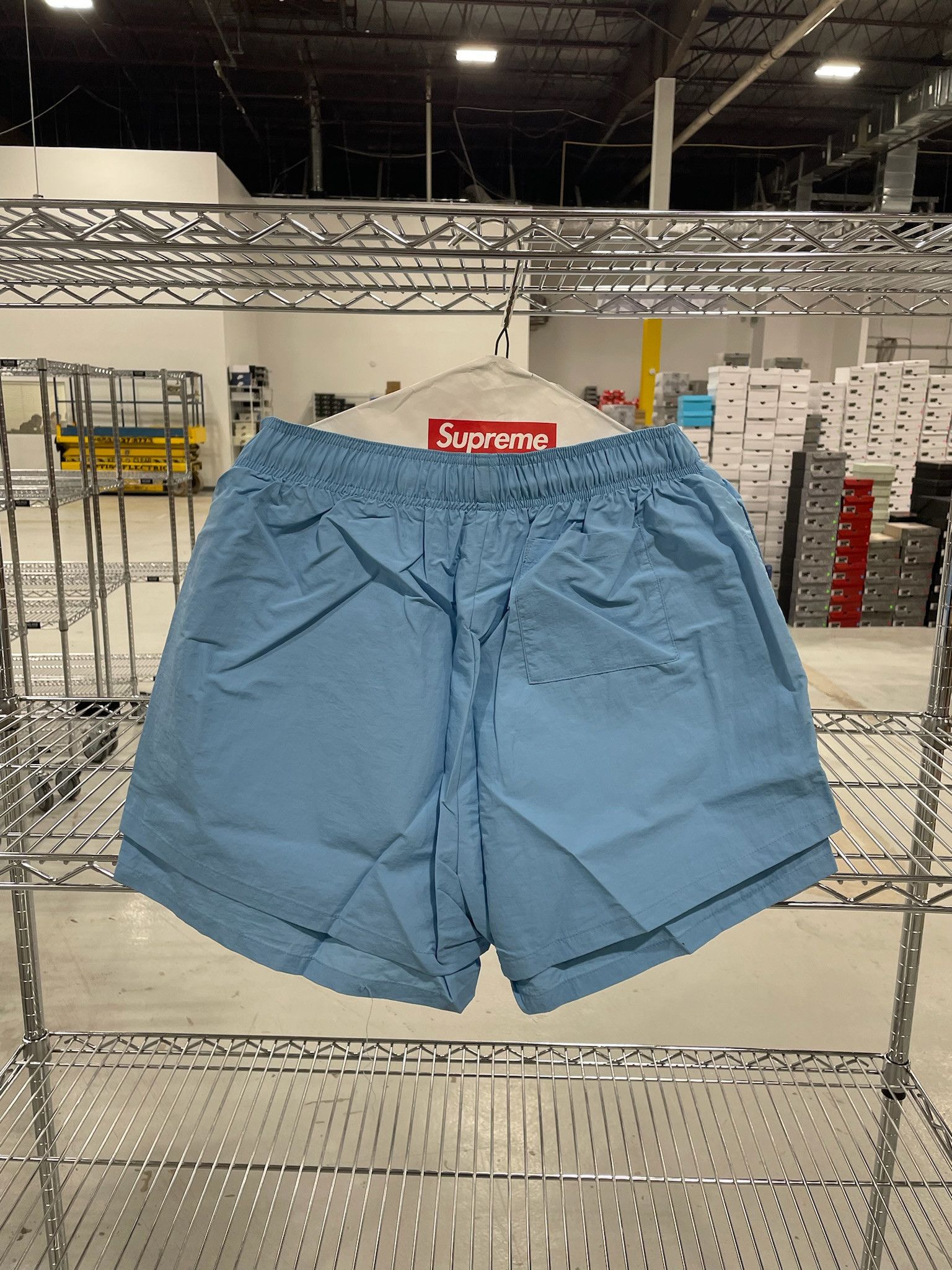Spider Worldwide Sp5der Spider OG Web V2 Double Layer Short Light Blue ...