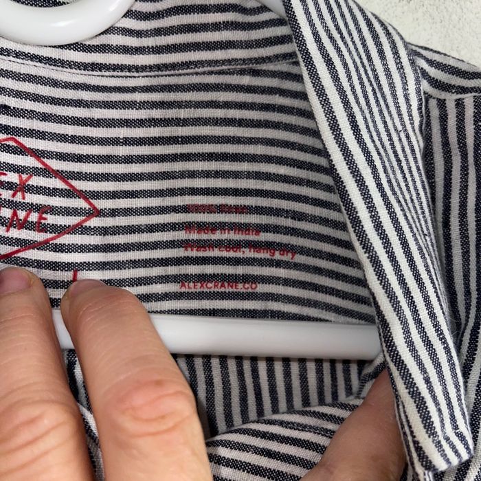 Alex Crane Alex Crane Shirt Size Large Blue White Playa Regular Fit ...