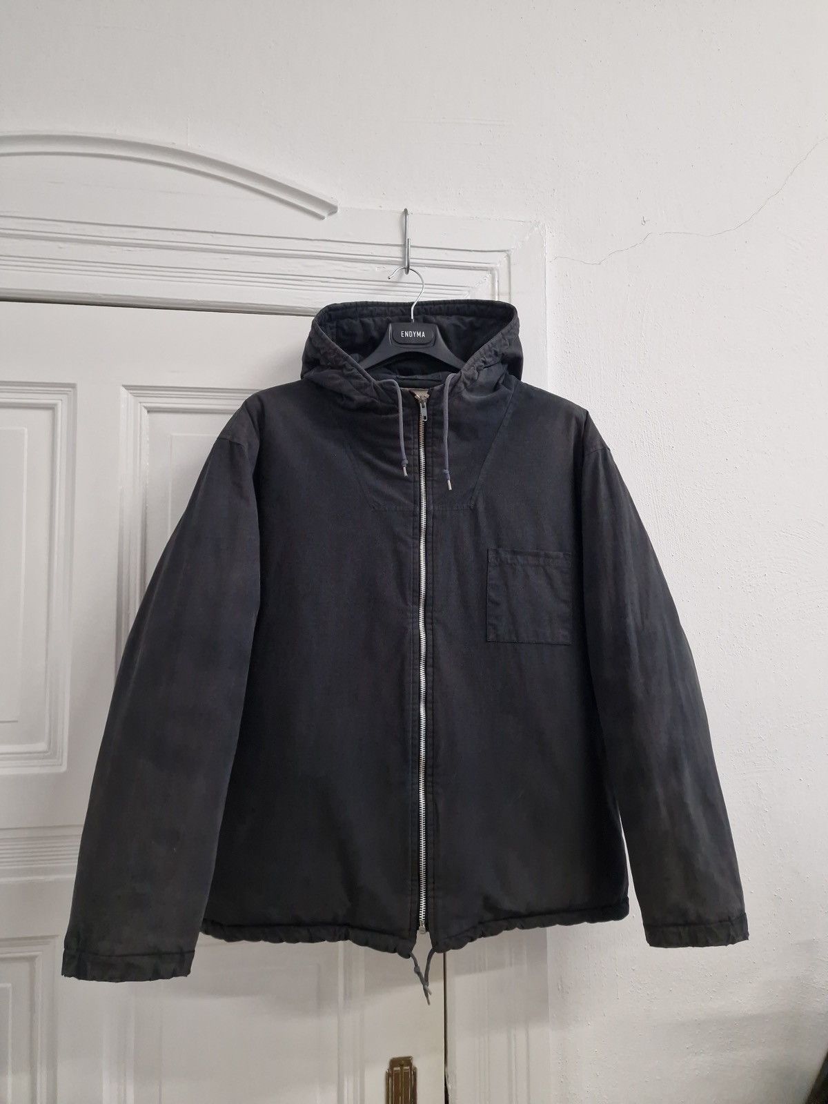 Helmut Lang AW 1999 Helmut Lang Black One-Pocket Parka | Grailed