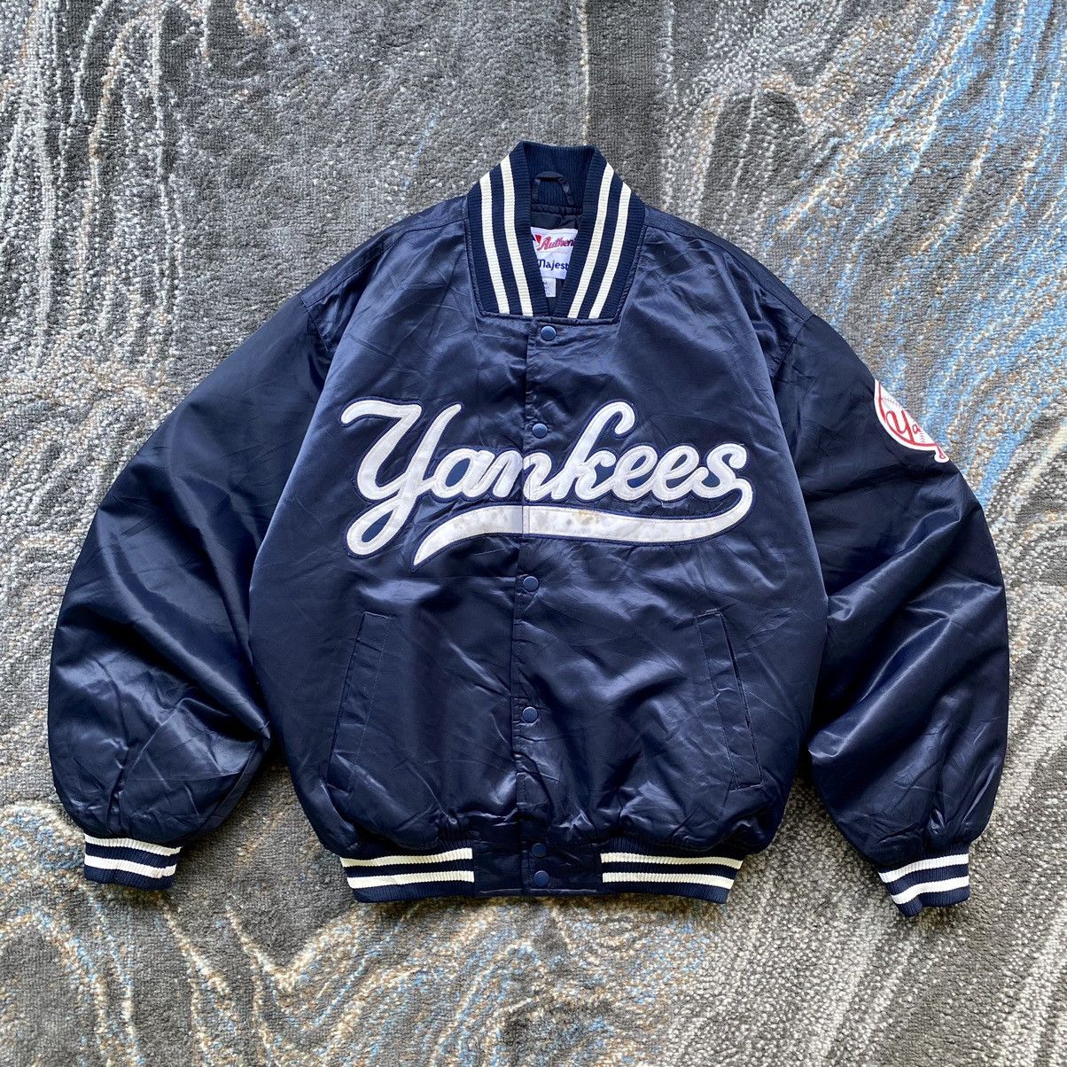 New York Yankees × Varsity Jacket × Yankees New York Yankees Majestic ...