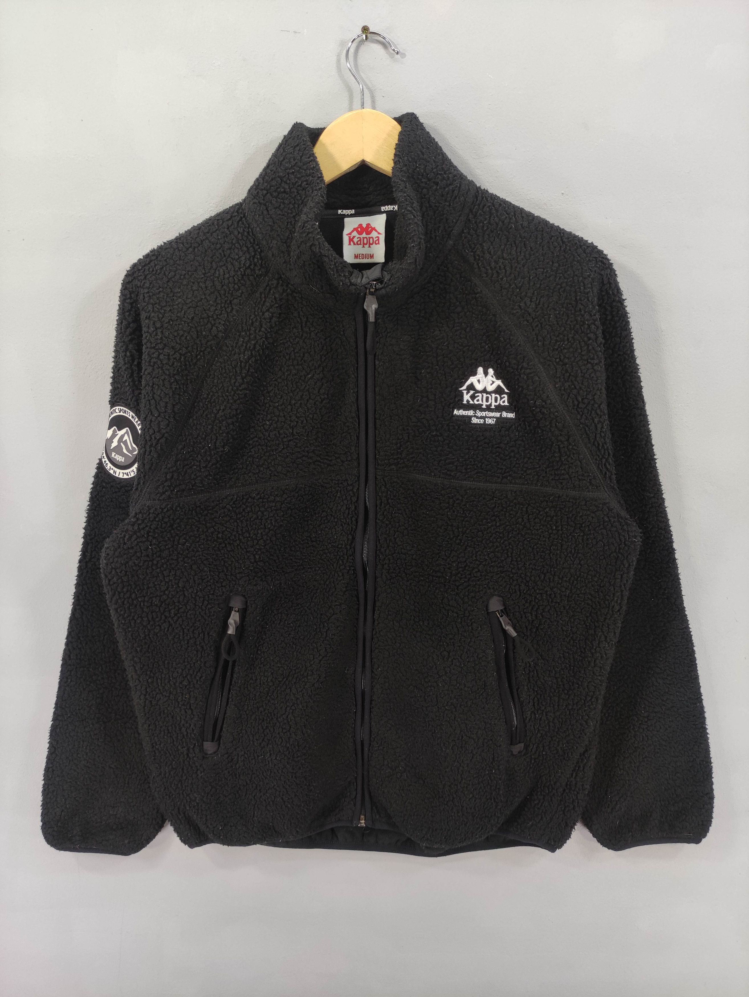 Kappa Vintage Kappa Fleece Jacket Zipper Big Logo | Grailed