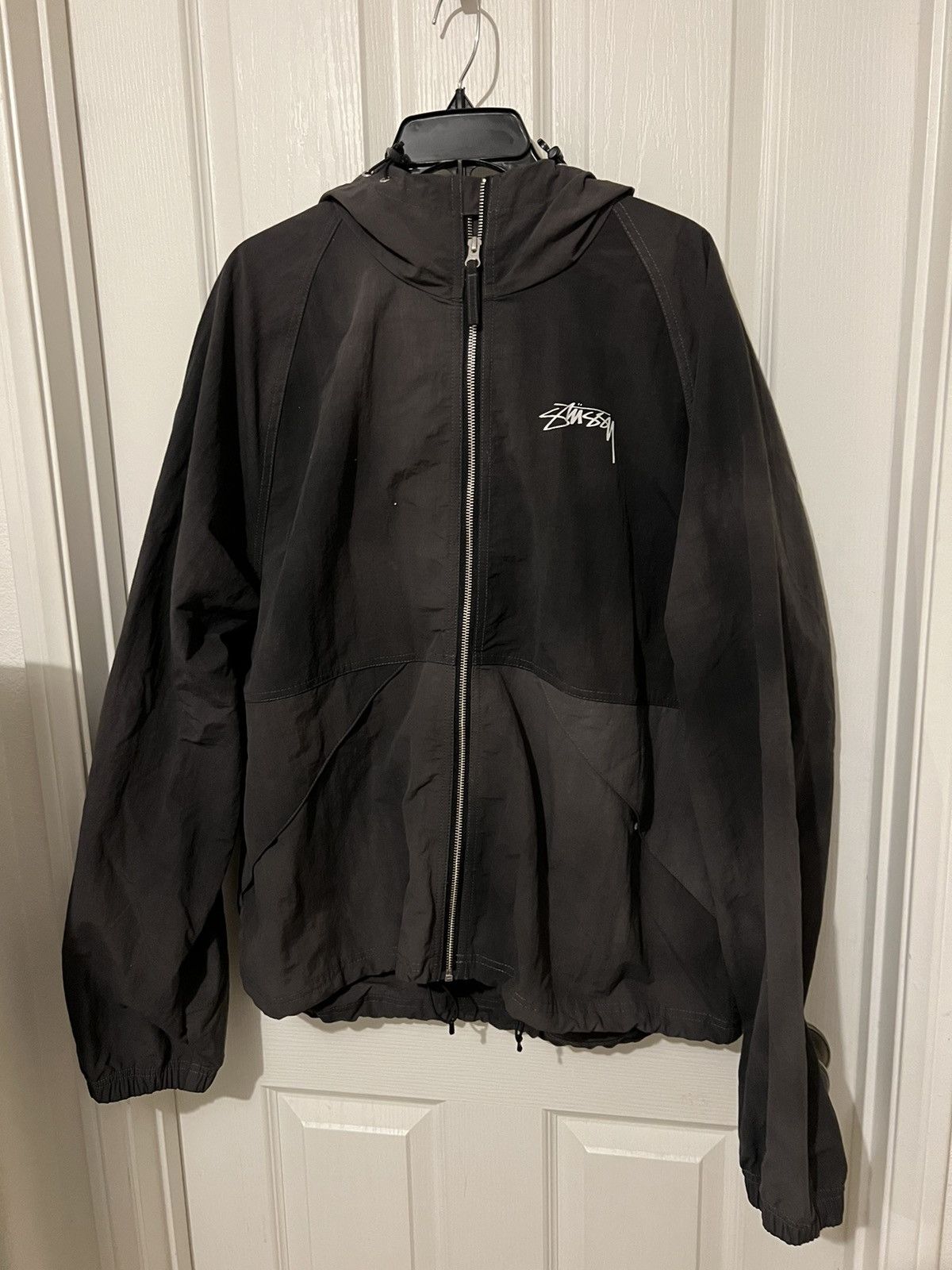 Stussy Stussy wave dye beach shell jacket black | Grailed