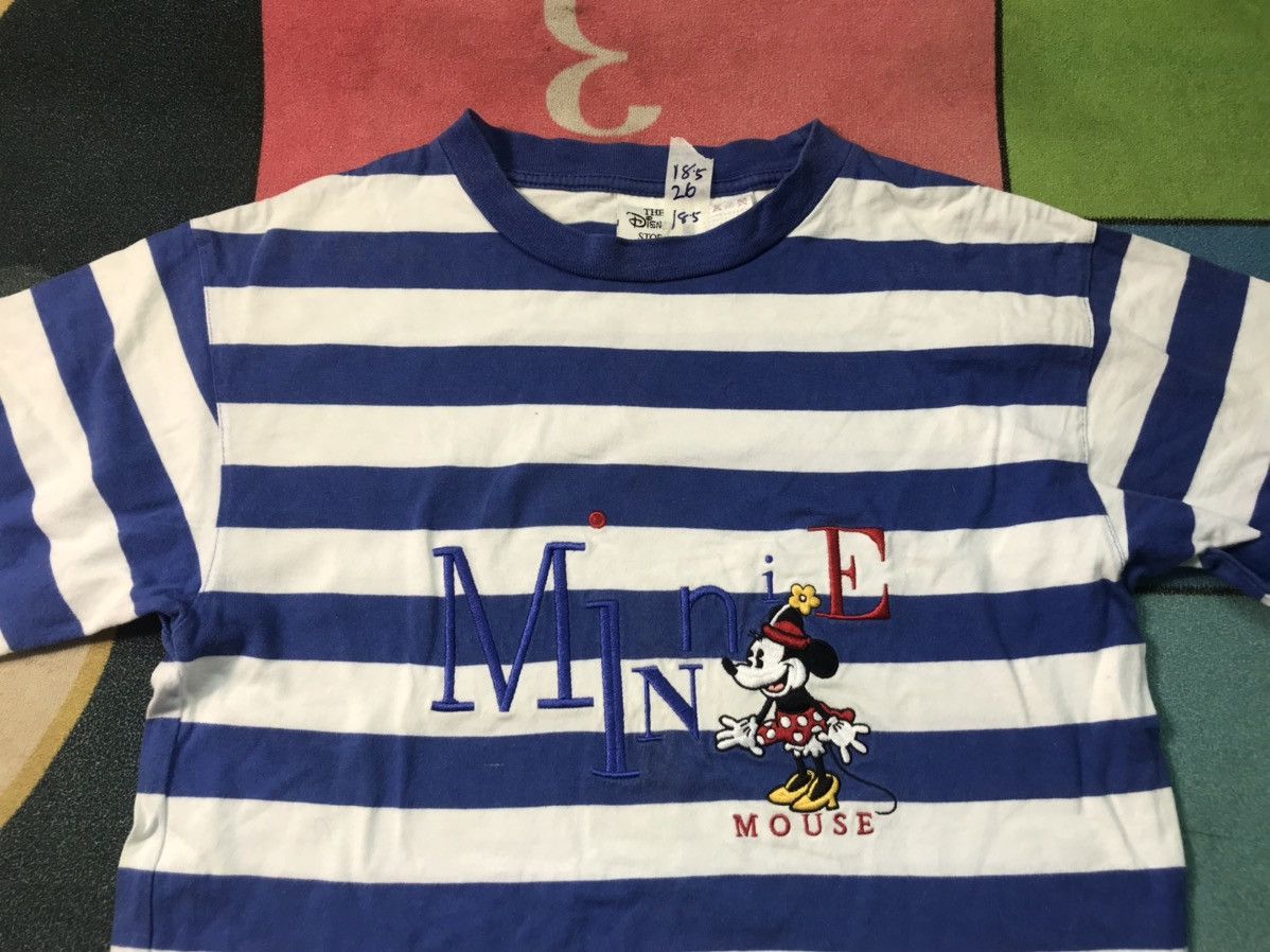 Disney Stripes disney Minnie mouse big logo size s pit 18.5 | Grailed