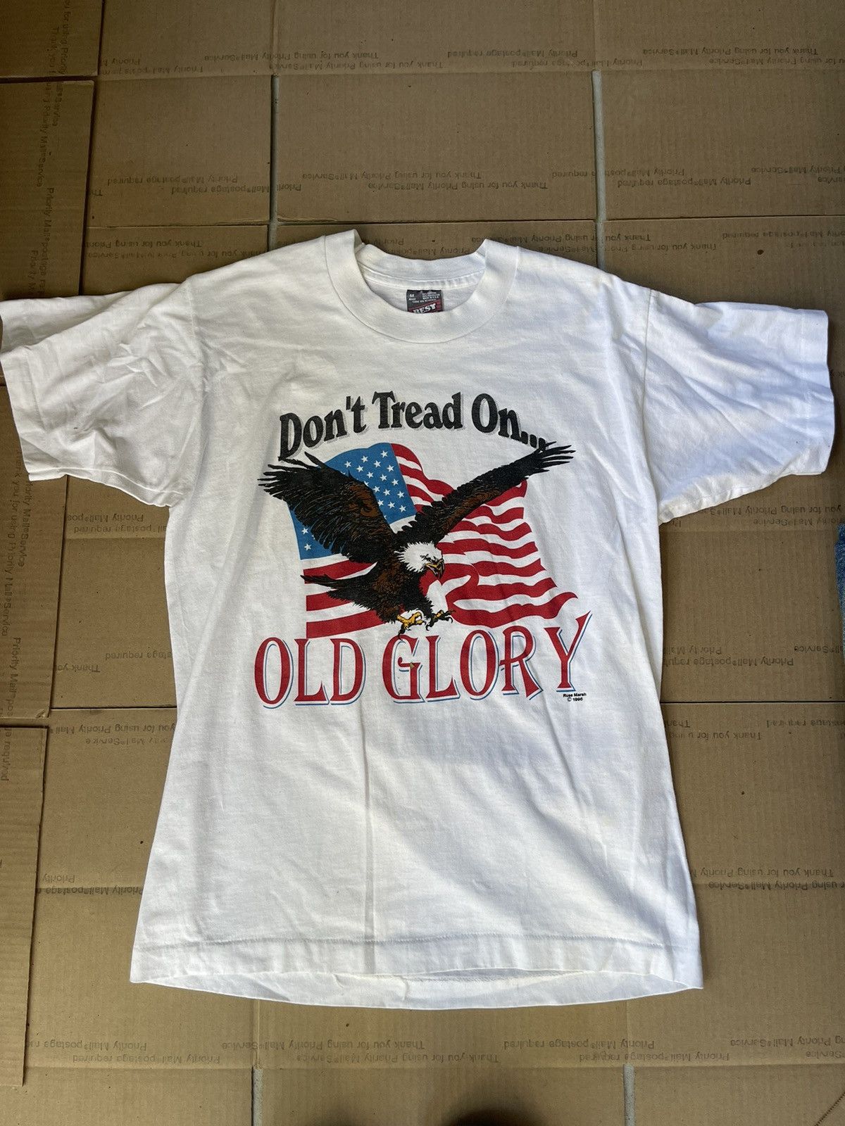 Vintage best by fruit of the loom dont tread on old glory shirt | Grailed