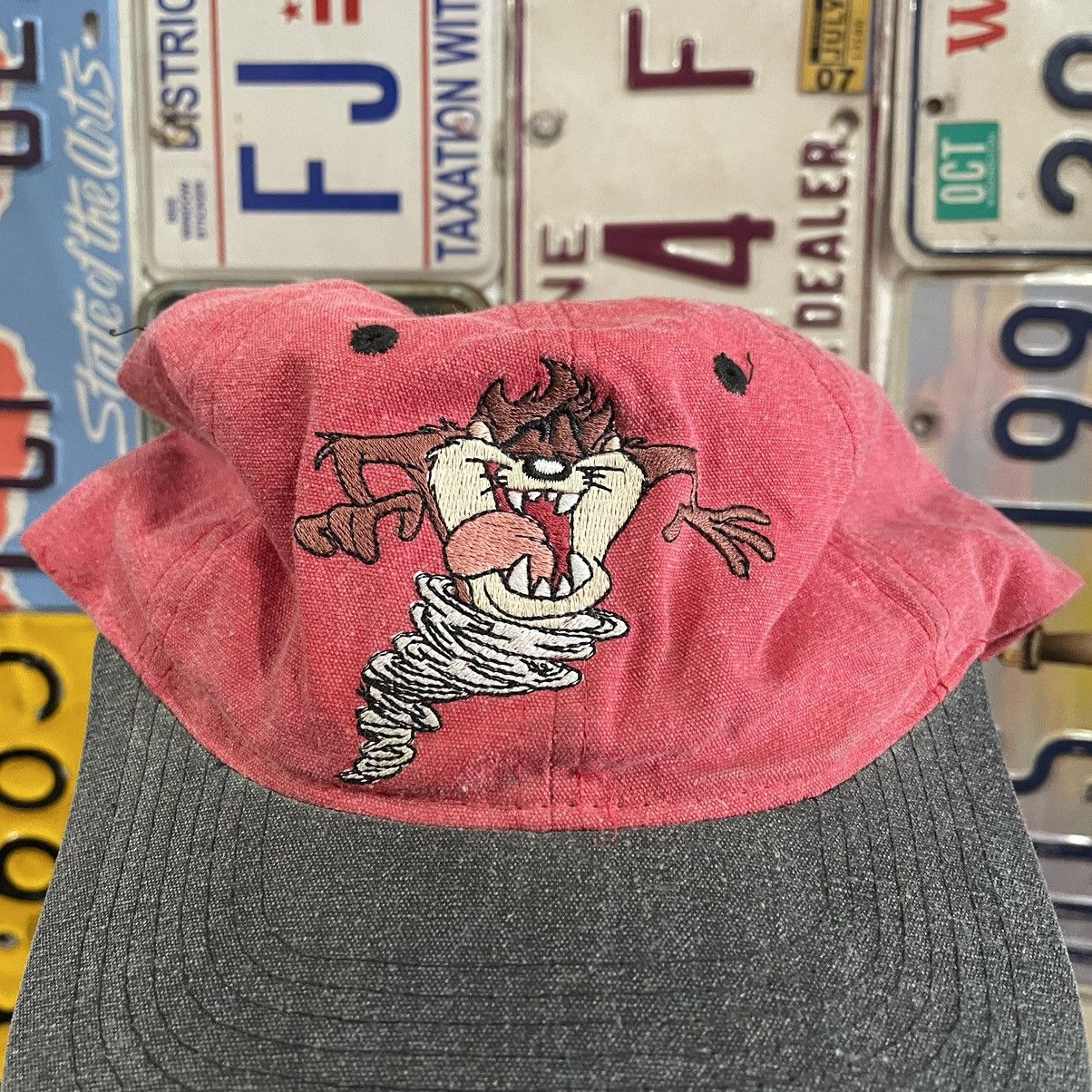 Vintage Vintage 90s Red taz looney tunes unstructured hat | Grailed