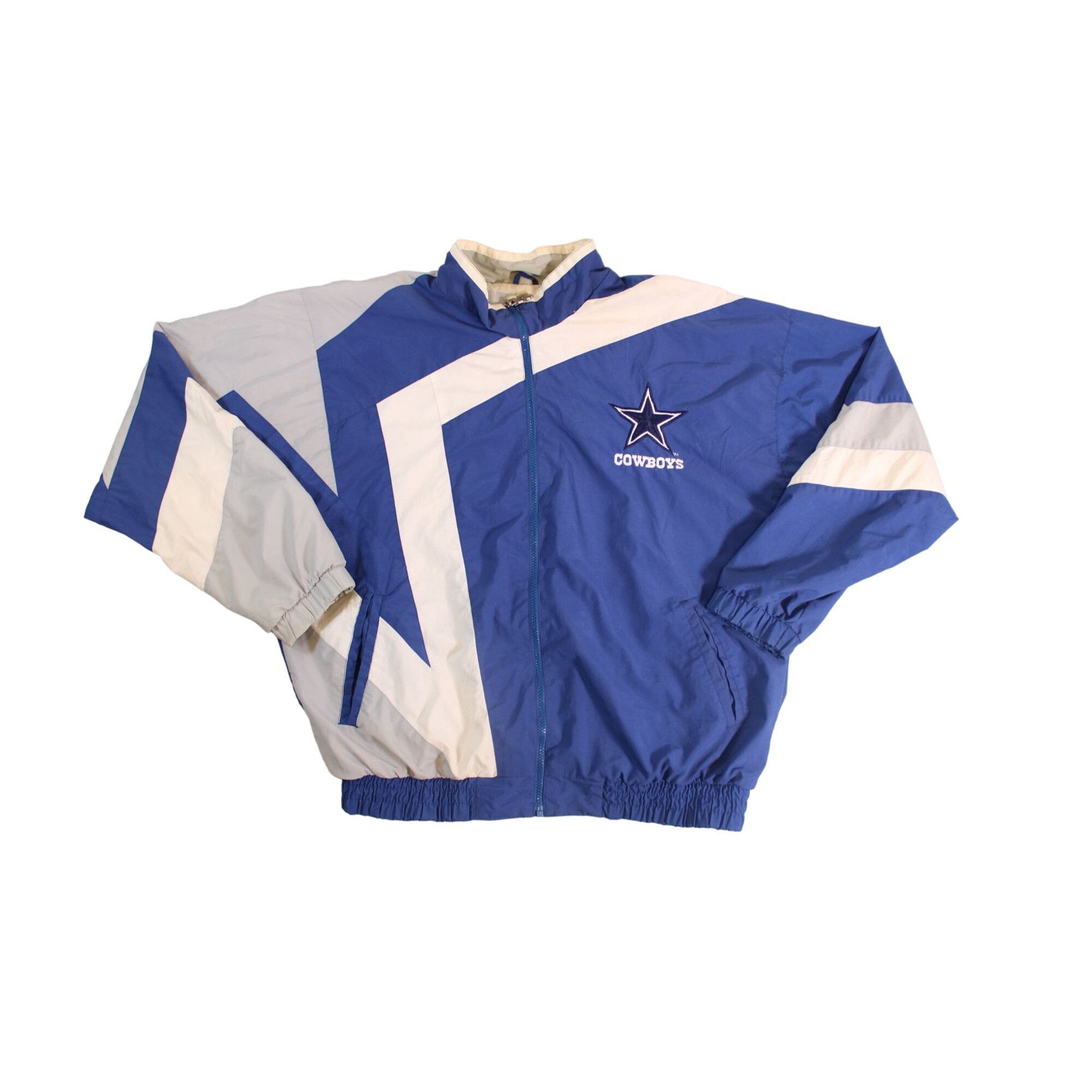 Starter Vintage Starter Windbreaker Jacket Cowboys Full Zip Large Mu ...
