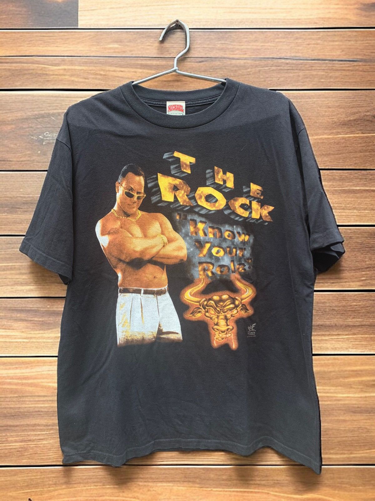 Very Rare × Vintage × WWE The Rock “Know Your Role” with Michael Tag ...