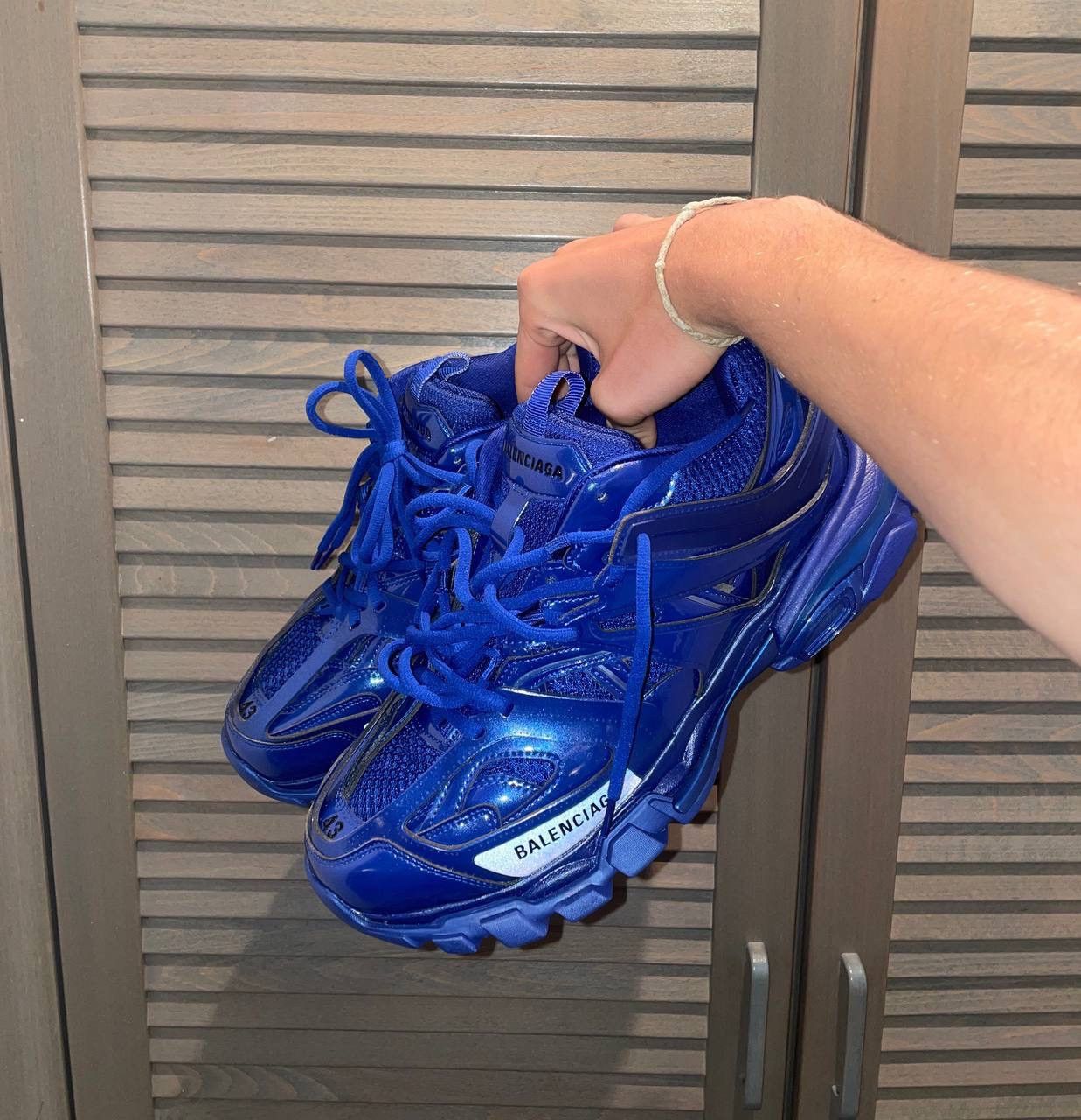 Balenciaga Balenciaga track blue | Grailed
