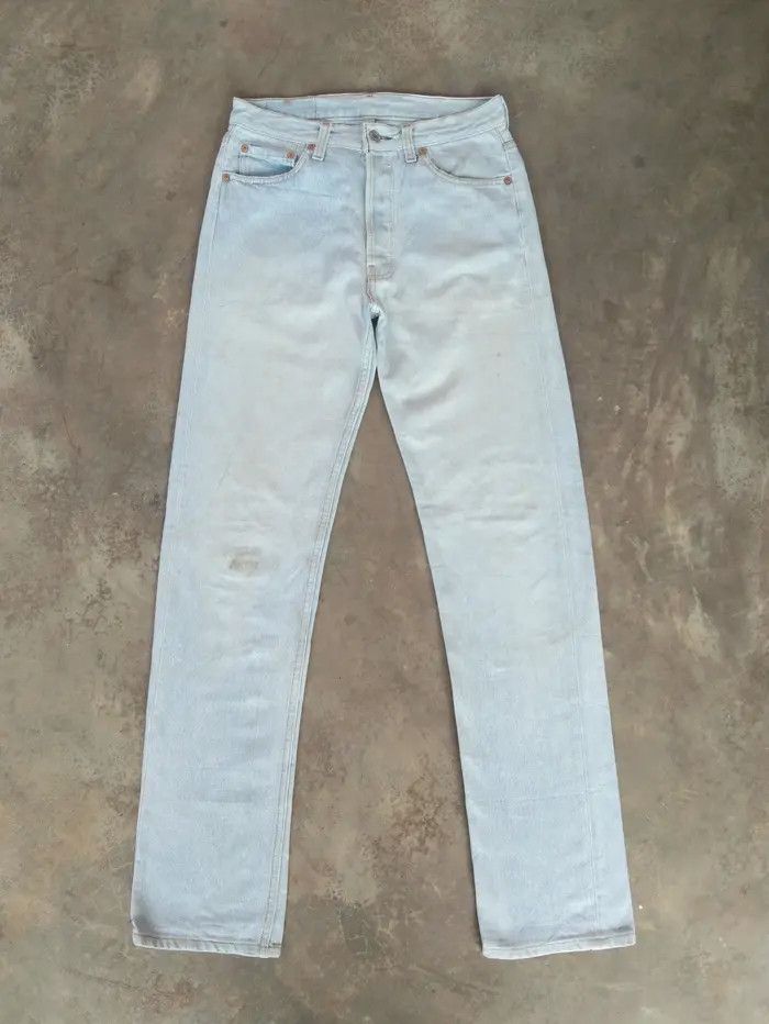 Levi's × Streetwear × Vintage 90s Vintage Levis 501 Made In USA Distressed Jeans 28x32 | Grailed