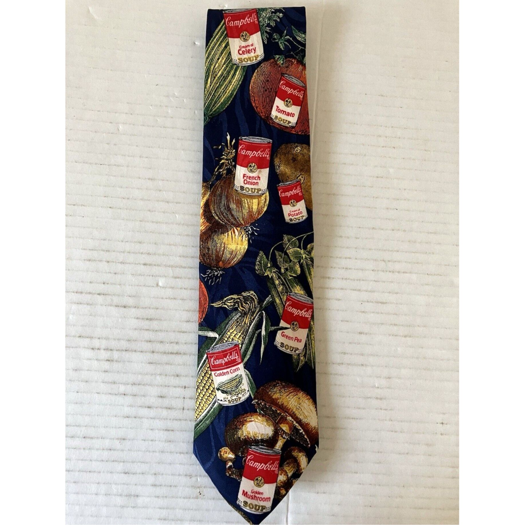 Vintage Soup Can Themed Campbell's 1994 Vintage Polyester Men's 56 Inch ...