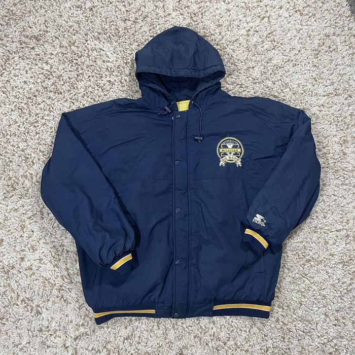 Vintage Vintage 90’s Michigan Wolverines Starter Puffer Jacket | Grailed
