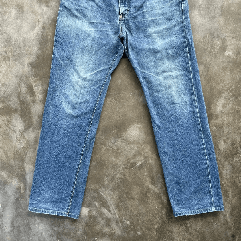 Edwin × Jean × Vintage W36 Vintage Edwin Distressed Faded Denim Jean ...