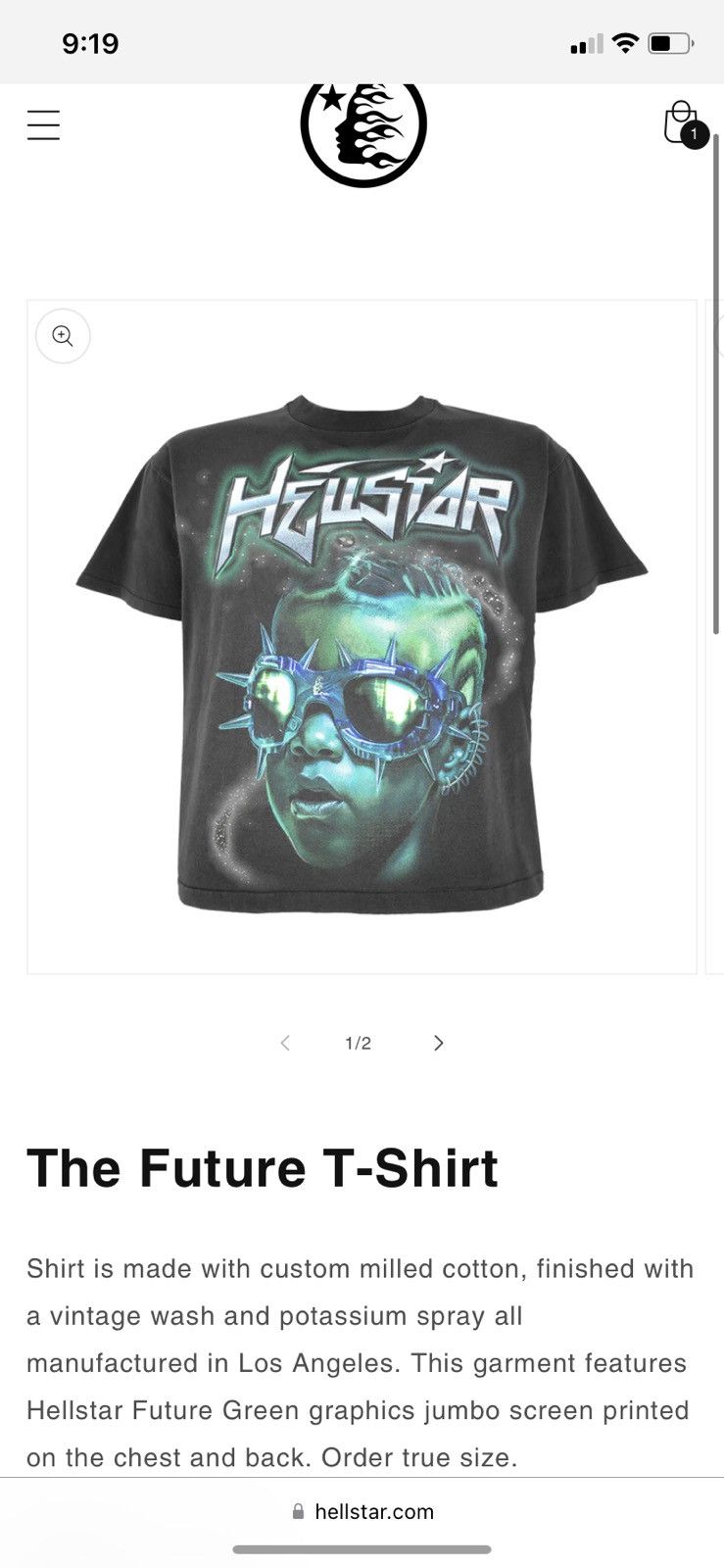 HELLSTAR Hellstar The Future T-shirt | Grailed