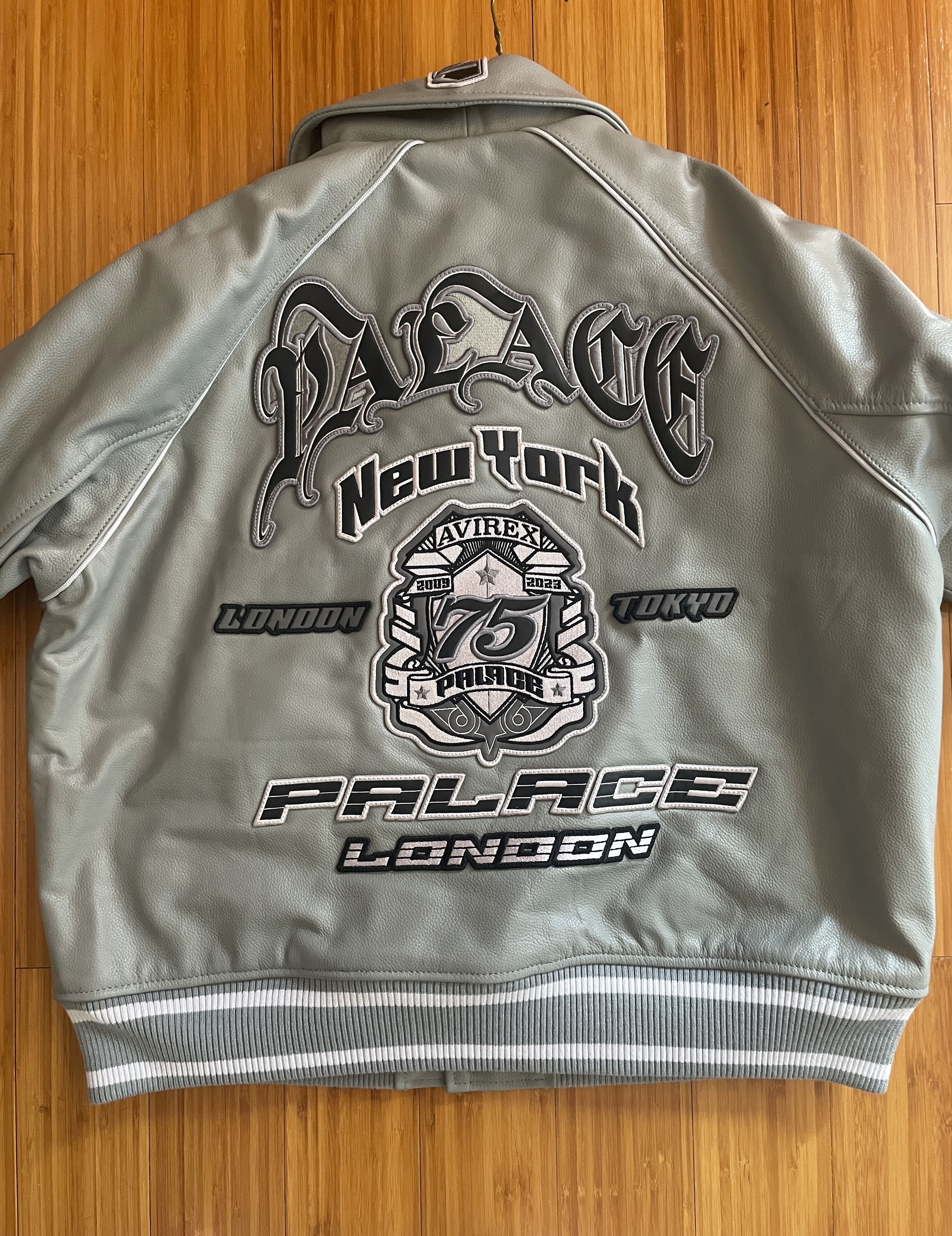 Avirex × Palace Palace x Avirex Leather Jacket | Grailed