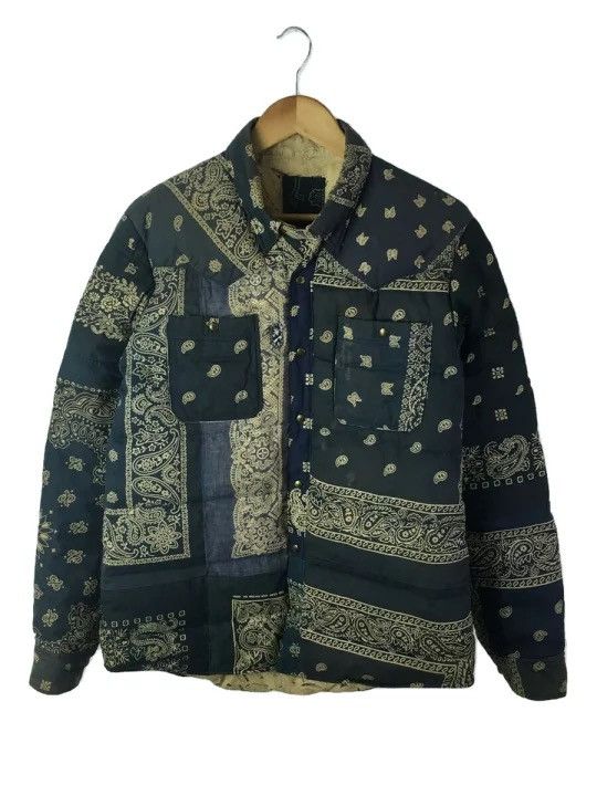 Visvim Visvim ICT Kerchief Down Jkt jacket Bandana indigo | Grailed