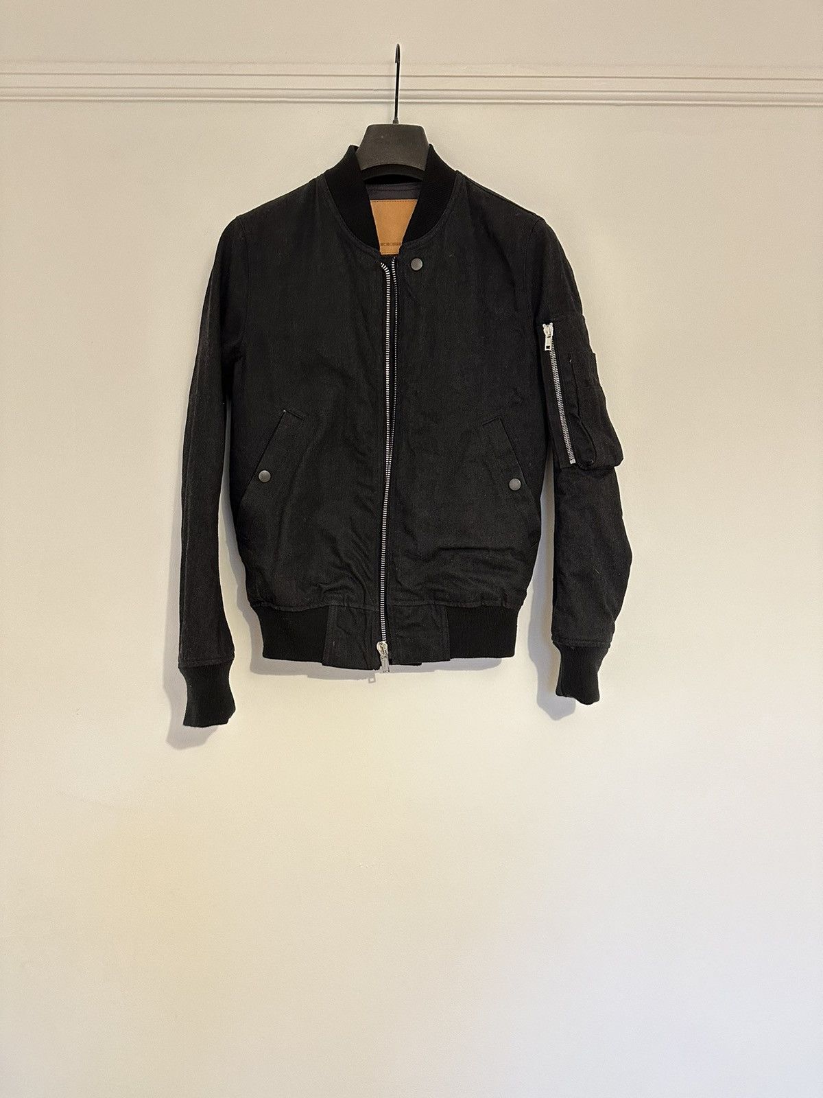 Rick Owens × Rick Owens Drkshdw Rick Owens DRKSHDW Denim Jacket Bomber MA1 XS | Grailed