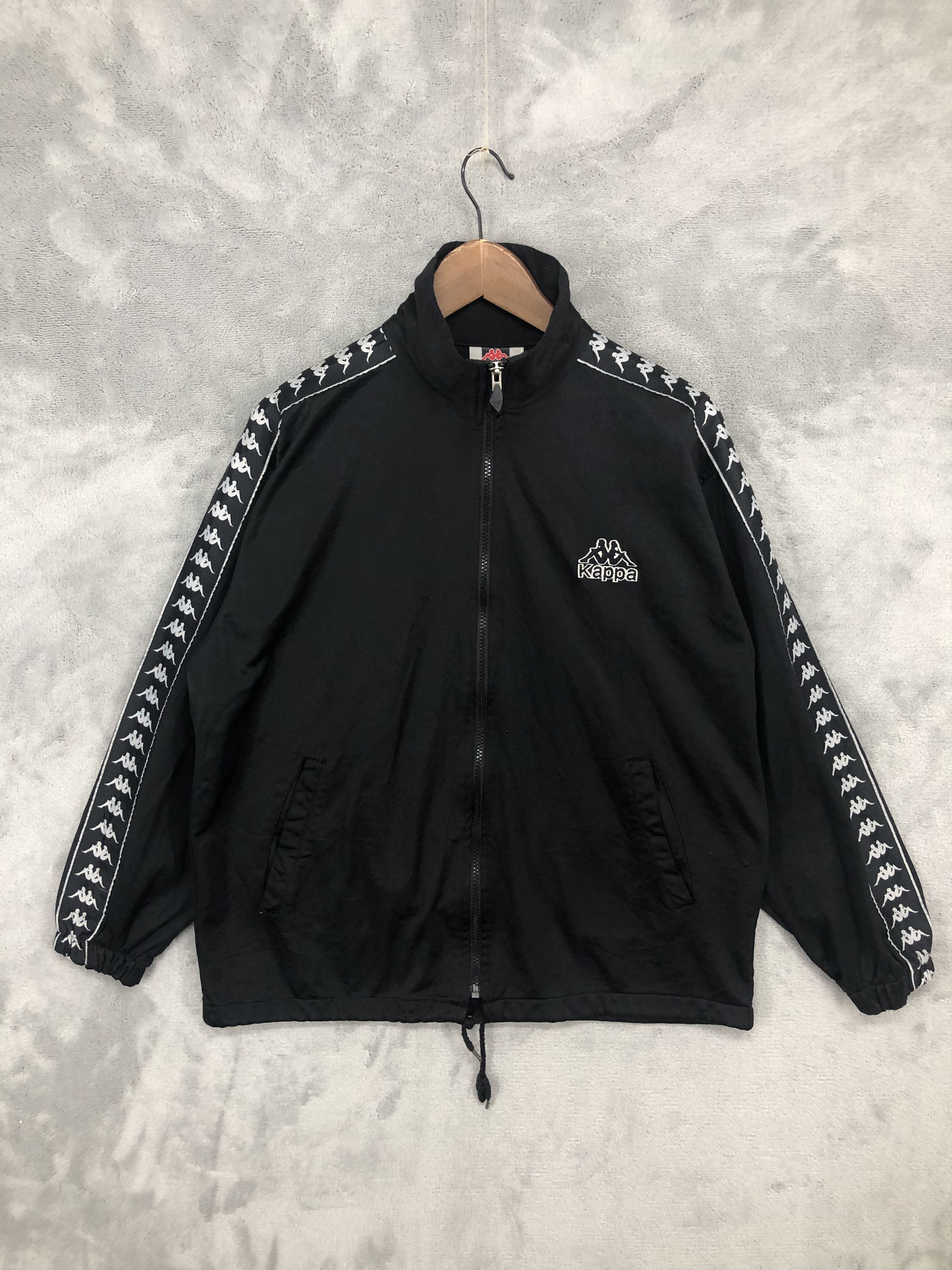 Kappa × Vintage Kappa Side Tape Zipper Track Top | Grailed