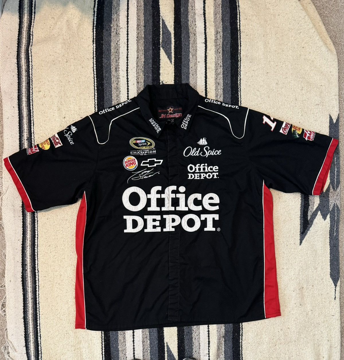 Chase Authentics Vintage NASCAR Office Depot Racing Button-up shirt ...