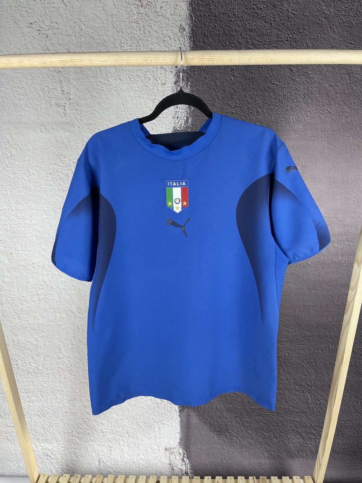 Puma × Soccer Jersey × Vintage Puma Italy 2005 2006 home soccer jersey ...