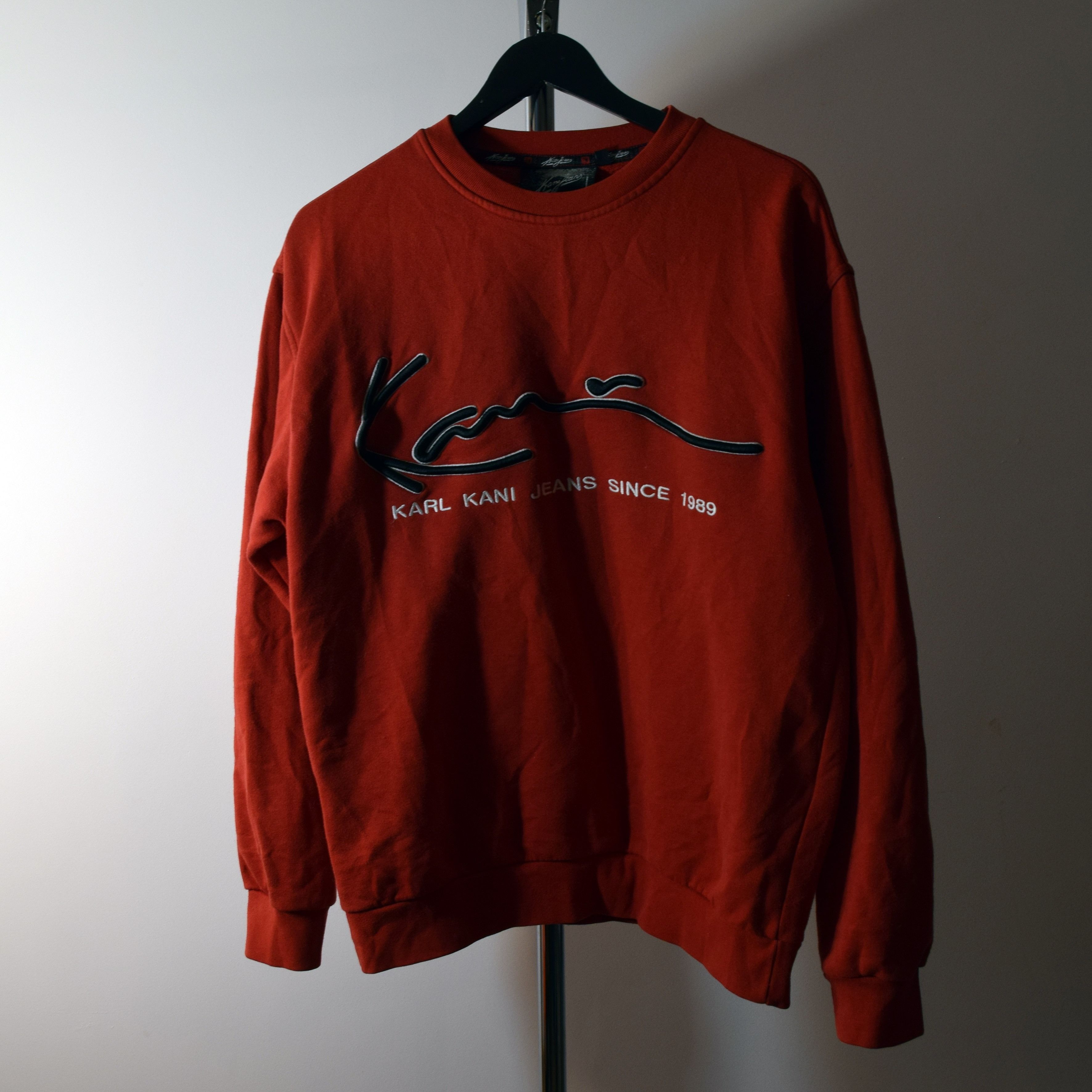Karl Kani × Streetwear × Vintage Karl Kani Jeans Vintage red Crewneck ...