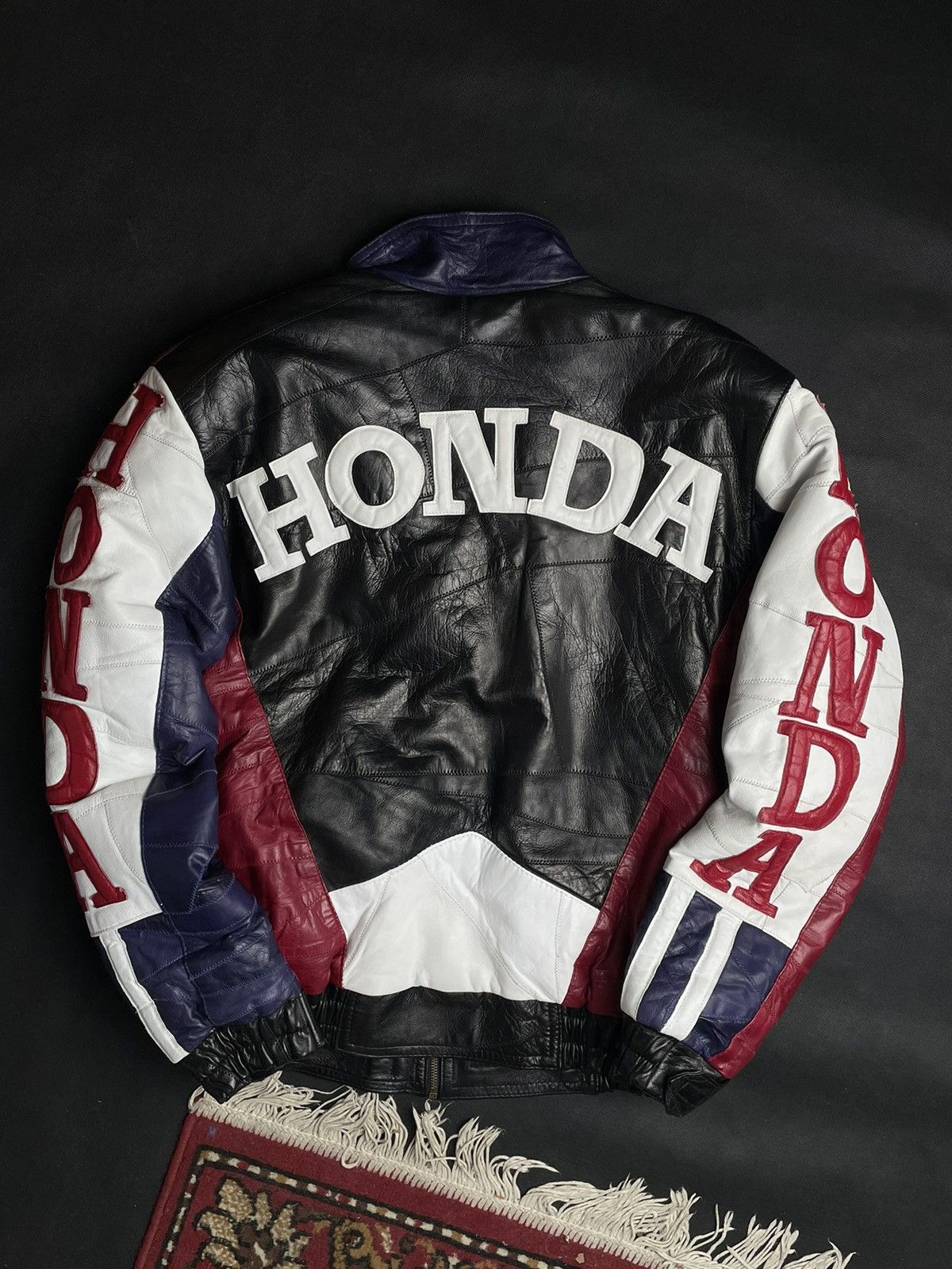 Honda × MOTO × Vintage UNIQUE VINTAGE HONDA RACING DRIP JACKET GENUINE ...