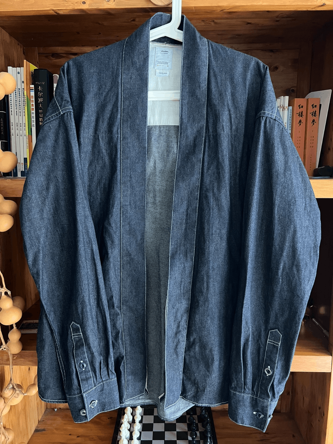 Visvim Sz 4 Visvim LHAMO KIMONO One wash Denim Jacket | Grailed