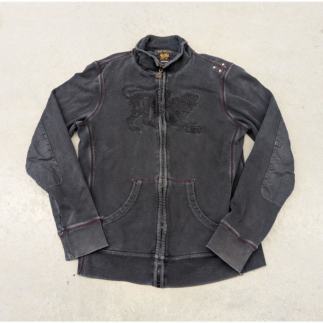JNCO × Parasuco × Streetwear Y2K Parasuco Denim Legend Tiger full zip ...