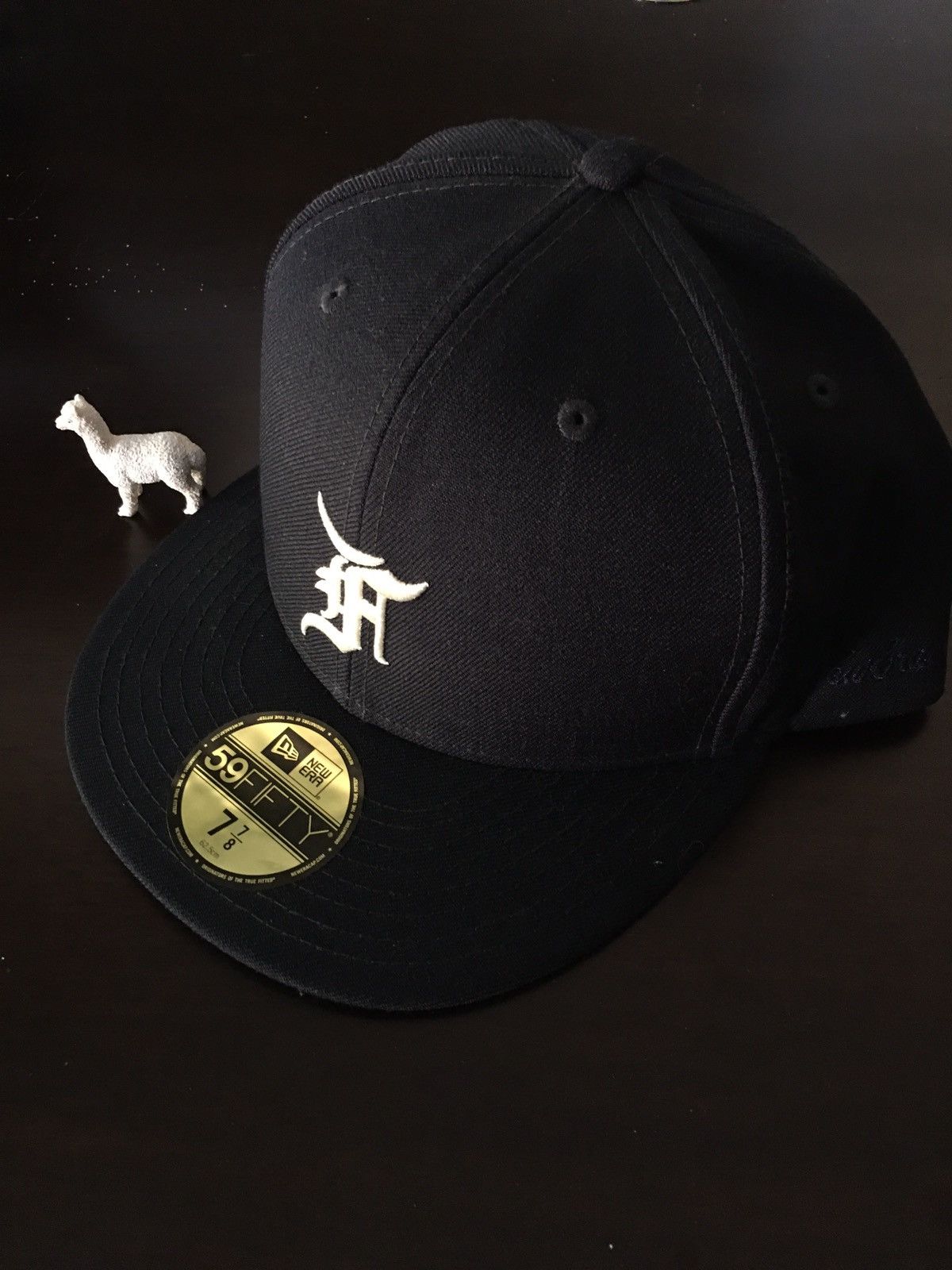 New Era Fear of God x New Era Navy 7 7/8 Fitted | Grailed