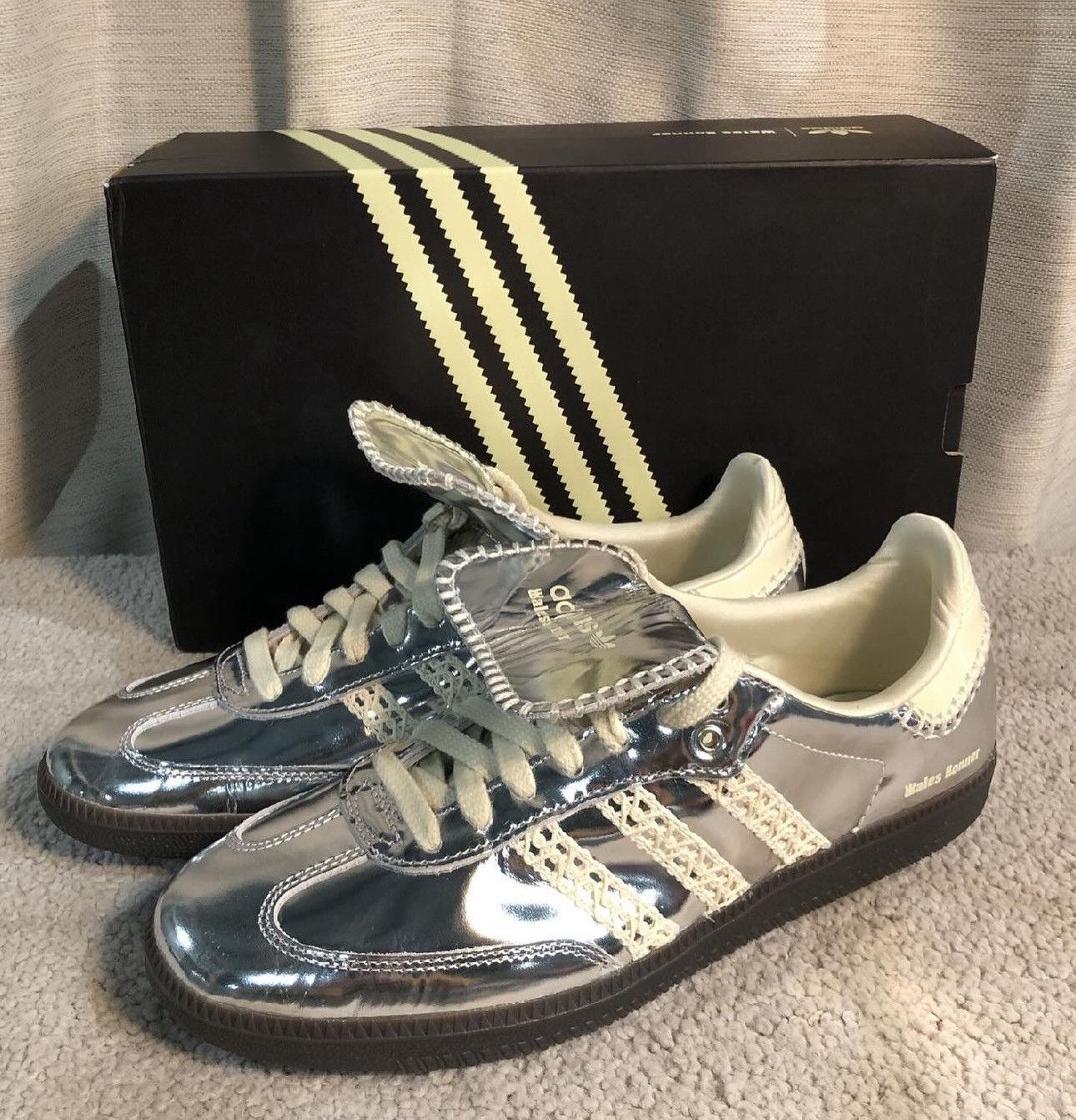 Adidas × Wales Bonner Adidas Samba Wales Bonner Silver | Grailed