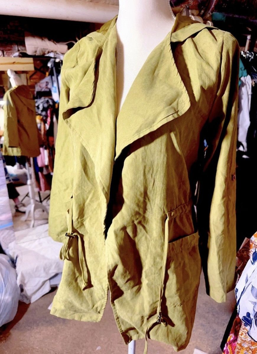 MILK Milk & honey army green velvet jacket lightweight adjustable | Grailed